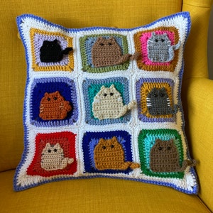 Many Cats Square ENGLISH Crochet Pattern PDF Granny | Etsy Canada