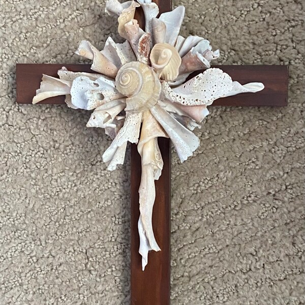 Wooden Cross, 16 Stand up Cross, Cross With Base, Handmade Stand up ...