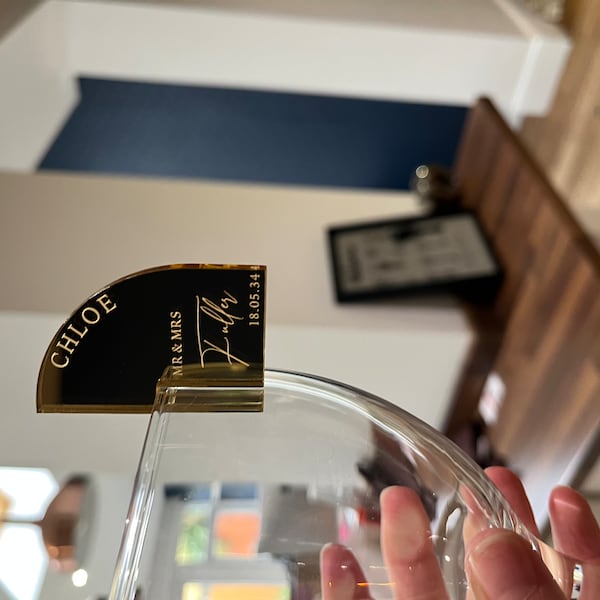 Wedding Favour Name Tags Wine Charm Wedding Table Decor Cocktail ...