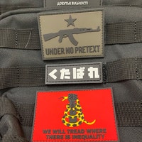 We Will Tread Where There is Inequality PVC Patch With Hook and Loop ...