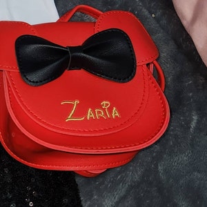 Personalized Round Flower Girl Purse, Custom Name Handbag for Girls ...