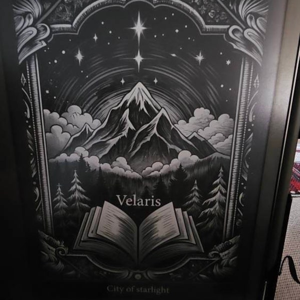 Acotar Bookmark Stained Glass, Acotar Bookmarks Printables, Velaris ...