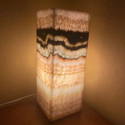 Black Marble End Table Luxurious Handmade Italian Marble 20 Tall - Etsy