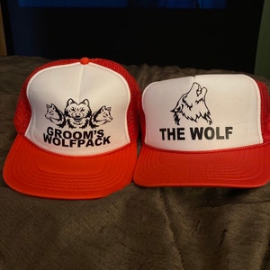 Bachelor Party Hats Groomsman Hat Wolfpack Hat Bachelor Party Gifts Bachelor TRUCKER Hats Team ...