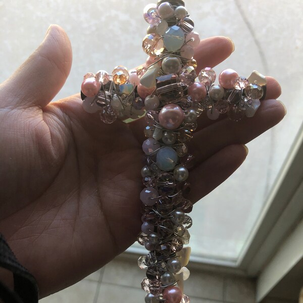 Crystal Beaded Wall Cross , Nail Cross, Crucifix - Etsy
