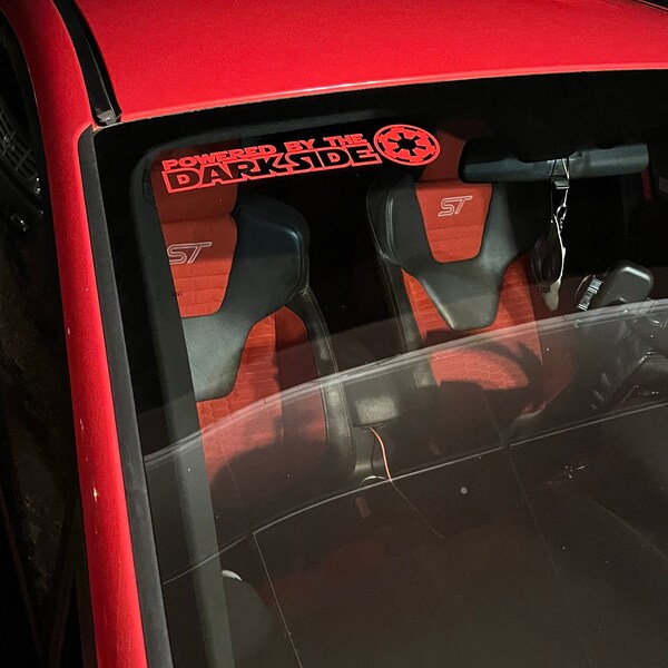 Powered by Dark Side Star Wars Decal Window Sticker Darkside - Etsy