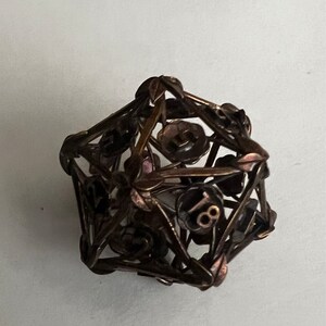 Vortex Polyhedral Dice Set Bronze 6 Pieces - Etsy