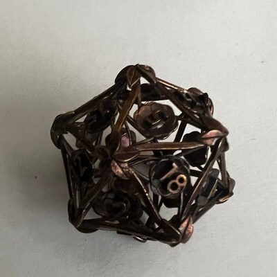 Vortex Polyhedral Dice Set Bronze 6 Pieces - Etsy