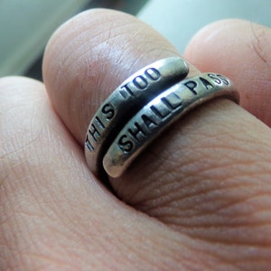 Word Ring Love Ring Name Ring Message Ring Promise Ring - Etsy