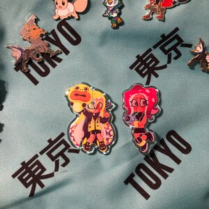 Splatoon Agent Acrilyc Pins - Etsy