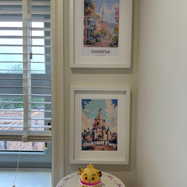 Four Parks Watercolour Style Disney Prints, Walt Disney World Park ...