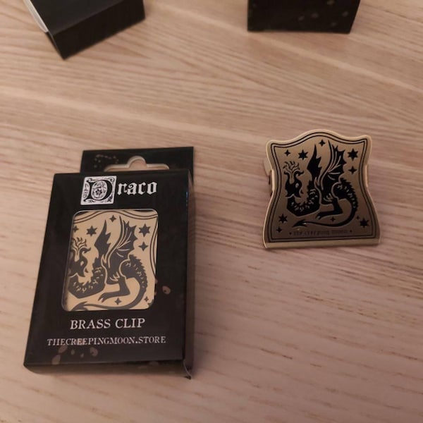Draco Metal Journal Clip, Scrapbook Clip, Brass Clip, Binder Clip ...