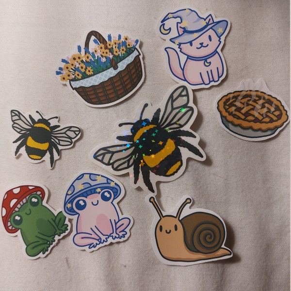 Frog Mushy Hat Sticker Vinyl Sticker Holographic - Etsy