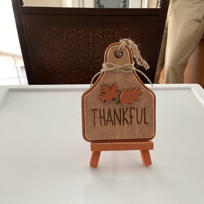 Tiered Tray Sign Easel, Tiered Tray Decor, Small Wood Easel, Mini Sign ...