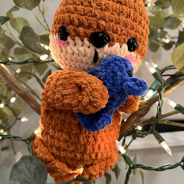 Amigurumi Otter Pattern, Plush Pattern, PDF Pattern, Stuffed Otter Toy ...