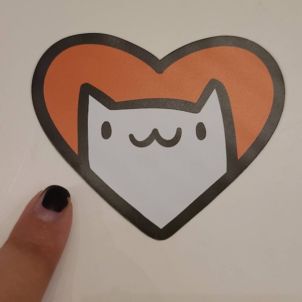 Cat Magnet | Heart Cats | Vinyl Magnet | Waterproof Car Magnet | Kawaii ...
