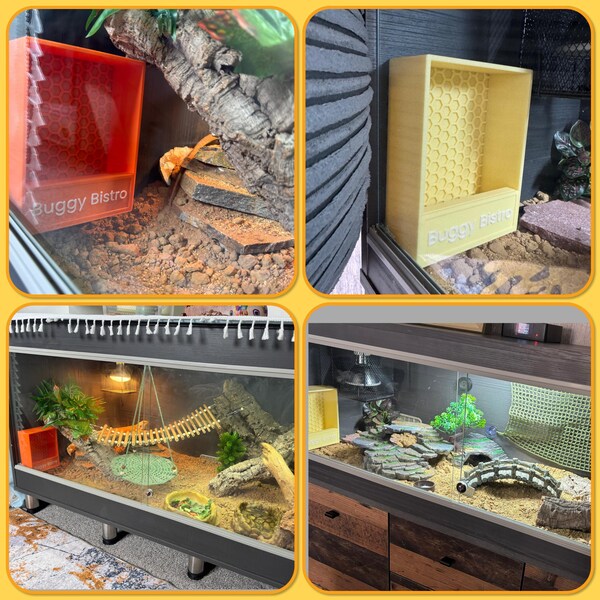 TORTOISE Log Cabin Reptile Hide, Whimsical Vivarium Accessory for Pet ...