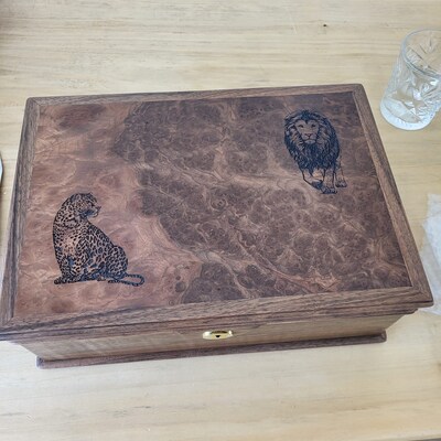 Walnut Small Jewelry Box Small Things Box Glasses Case - Etsy