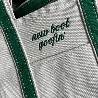 Personalized Canvas Tote, Ironic Boat Bag, Monogram Canvas Tote Bag ...