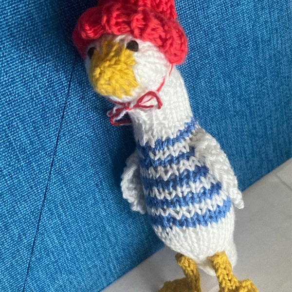 Detailed Pattern in English. How to Knit a Cute Goose. Knitting Pattern ...