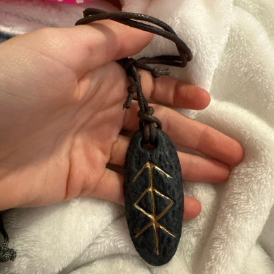 LUCK Will FOLLOW ME Viking Rune Symbol Stone, Plant Pot Garden or ...