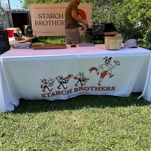 Custom Tablecloth, Custom Table Cover for Trade Show, Table Cover With ...