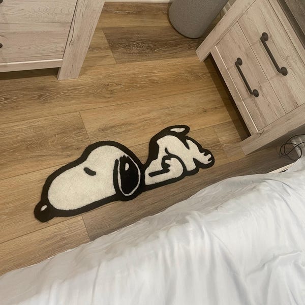 Custom Snoopy Rug - Etsy