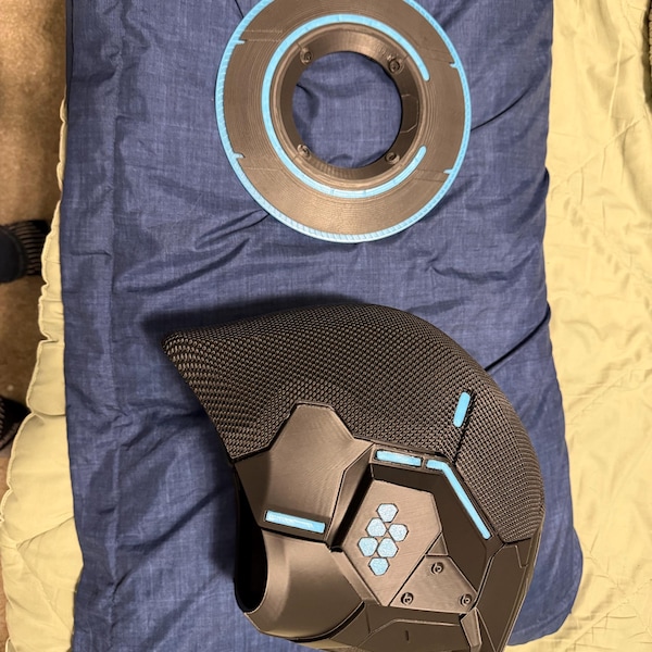 Wearable Tron Ares Helmet: 3D Printed Cosplay Prop With Magnetic ...