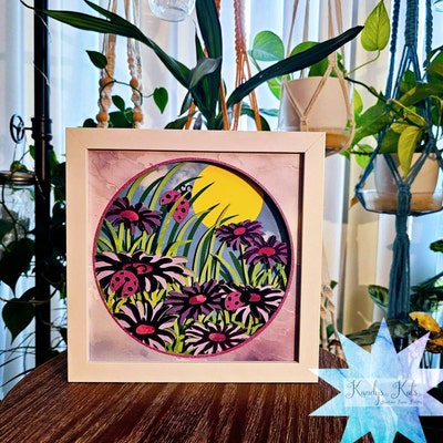 Jellyfish 3D Shadow Box SVG/ Multilayer Jellyfish and the Ocean/ 3D ...