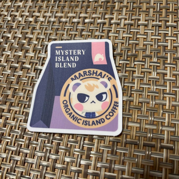 Animal Crossing Vinyl Sticker - Marshal Coffee, Maple Syrup, Coco ...