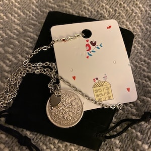 Farthing Bird Necklace, UK Farthing Bird Coin Charm Pendant, British ...