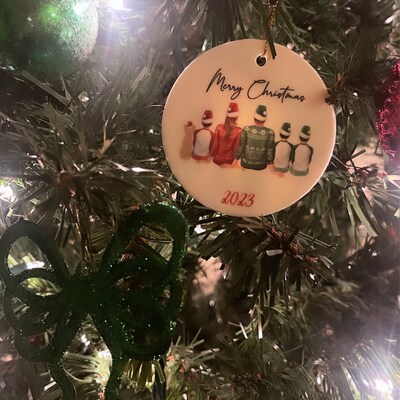 Custom Family Ornament, Family With Kids, Custom Christmas Ornament ...