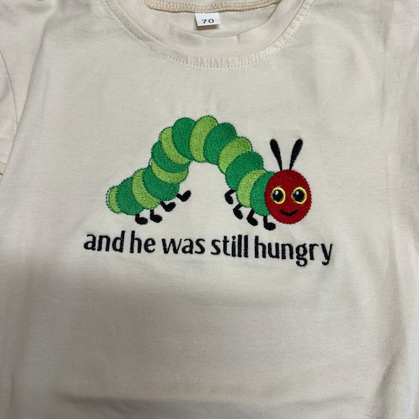 Caterpillar Machine Embroidery Design, Fill Stitch, Cute Caterpillar ...