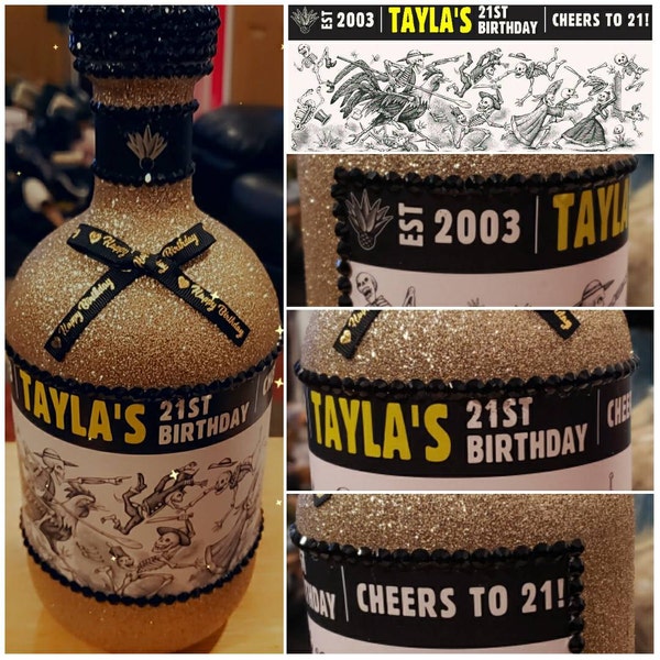 Personalized Espolon Tequila Label Bottle | Custom Espolon Tequila Gift ...