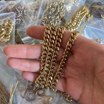 Little Corey Chain, Large Fancy Brass Chain, Station Chain, 22mm, 2FT ...