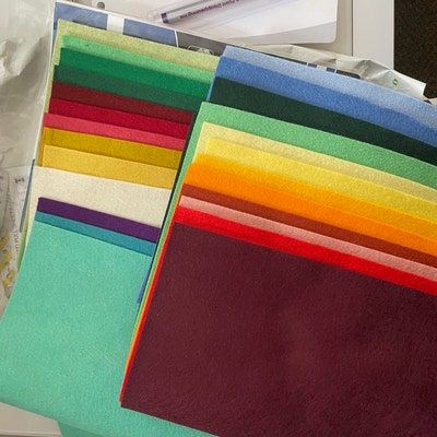Wool Felt Swatch Chart // Bellwether // Color Samples Felt - Etsy