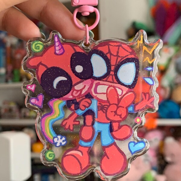 Gyaru Hatsune Miku Acrylic Epoxy Glitter Keychain - Etsy