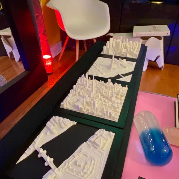 Custom 3D City Model Unique Decor Architectural Sculpture Personalized ...