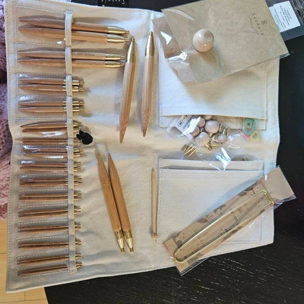 Knitting Needle Case for Interchangeable Circular Needle Tips, Needle ...