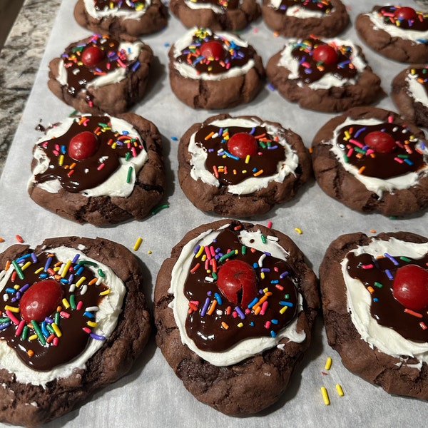 Brownie Sundae Cookie Recipe | Gourmet Cookie Recipes | Big Gourmet ...