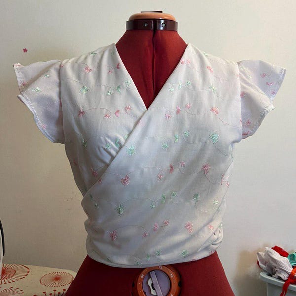 Wrap Top Sewing Pattern | Easy Beginner Pattern + Easy Illustrated ...