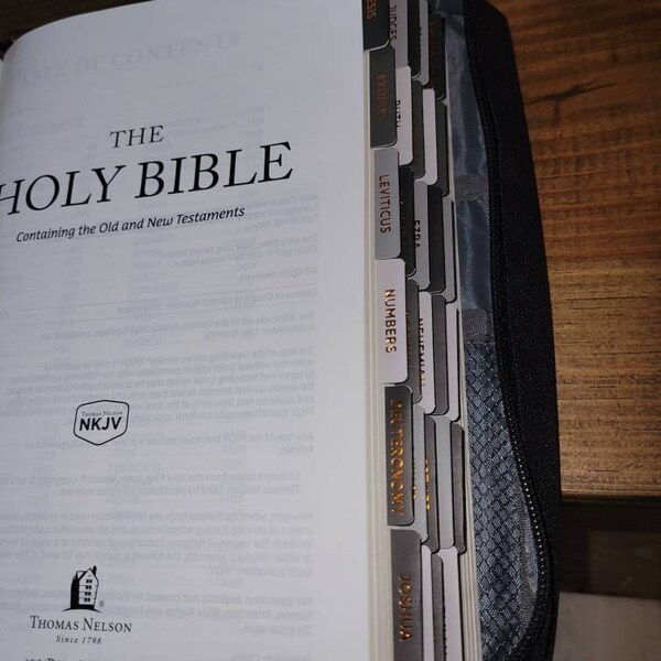 Bible Tabs Black Copper | Matte-coated Sticker Tabs | Bible Tabs for ...