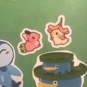 Mini Strawberry Bunny and Flower Bunny Sticker Set of 2 / Cute Rabbit ...