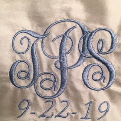 3 Size Interlocking Monogram 3 Letters Embroidery Font BX Fonts ...