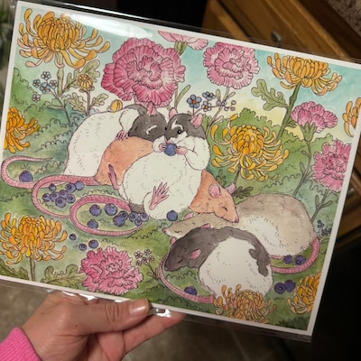 Gay Pride Rainbow Flag Hard Enamel Pin Rat and Moth Enamel Pin - Etsy