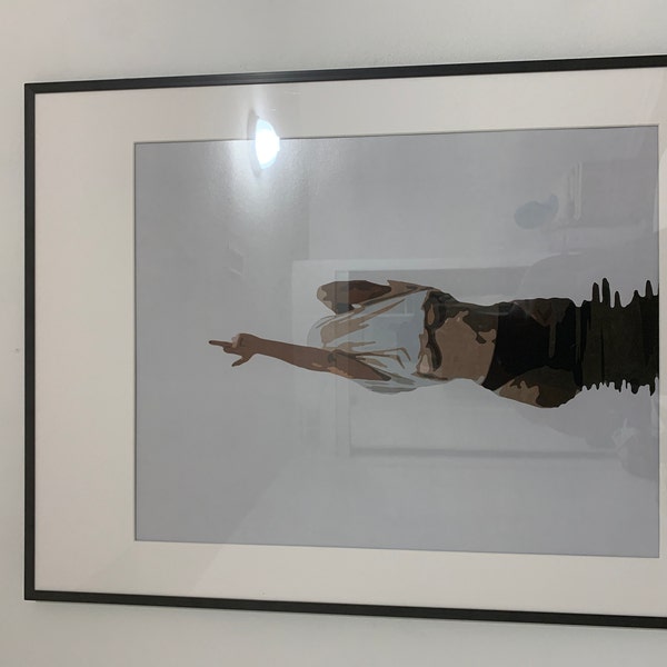 Middle Finger Print Feminist Wall Art Decor Powerful Woman Fashion ...