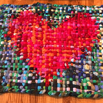 PDF Tutorial Rug, Weave a Potholder Rug, Upcycle Your Clothing, Learn ...
