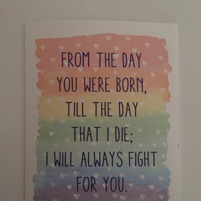 LGBTQ Support Card, Card for Son, Card for Daughter, Card for Sister ...