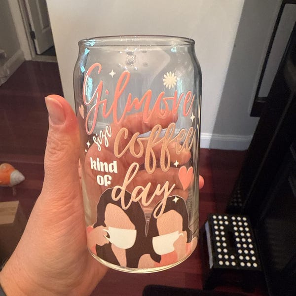 Gilmore Iced Coffee Glass Cup | Gilmore Gift | Beer Can Glass Cup ...