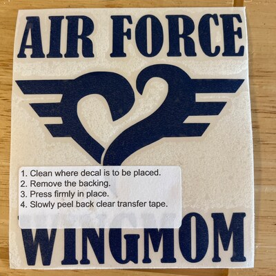 Air Force Dad Decal White - Etsy